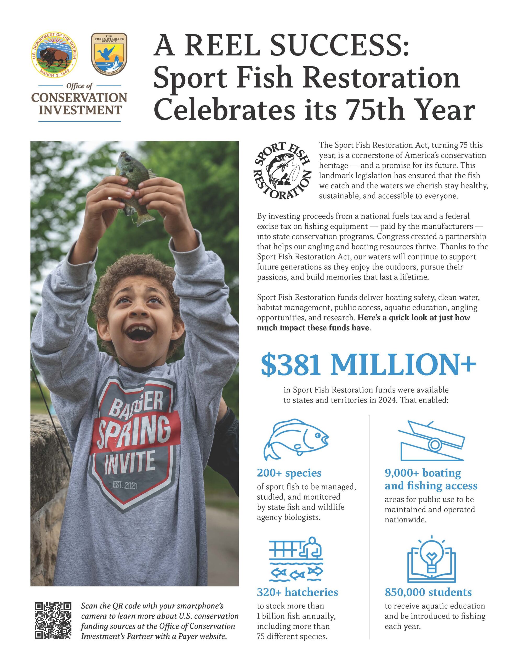 Sport Fish Restoration at 75 – Partner with a Payer